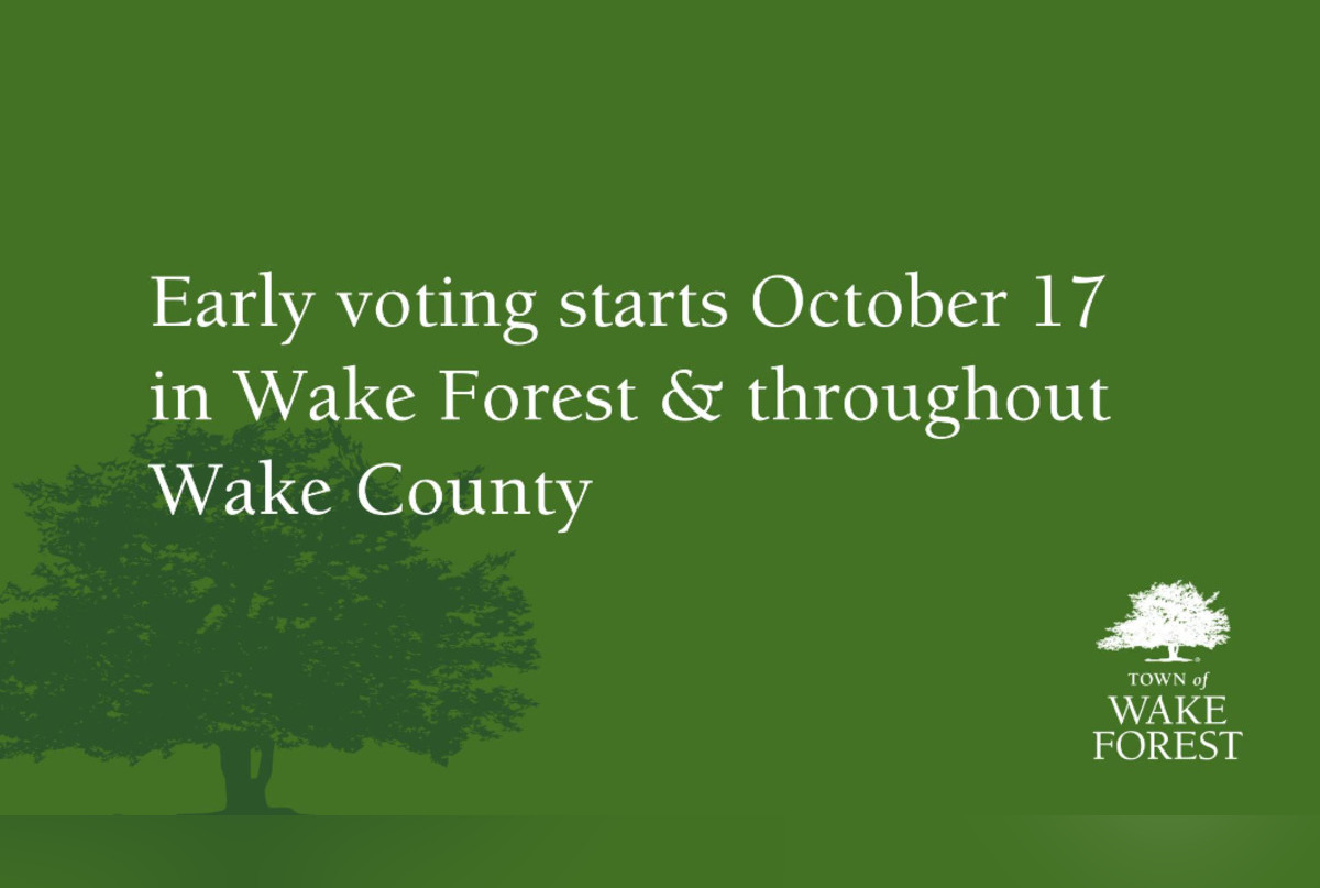 Wake County Announces Early Voting Schedule, Sites Open Oct 17 with