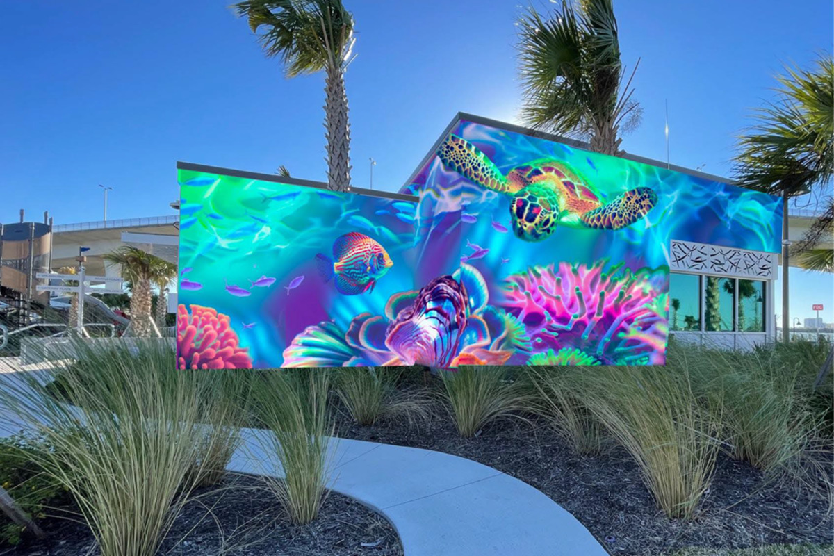 Clearwater's Coachman Park Welcomes New Marine-Themed Mural by Tampa