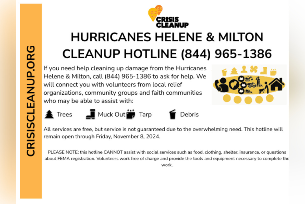 Crisis Cleanup Extends Free Post-Hurricane Assistance to Nov. 8 for