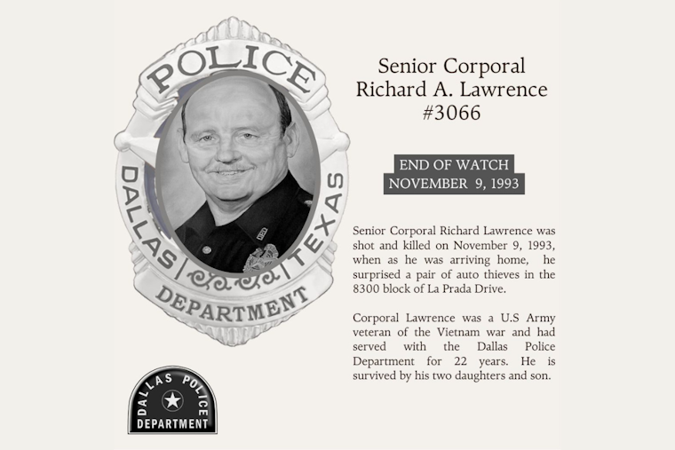 Dallas Police Department Honors the Legacy of Senior Corporal Richard