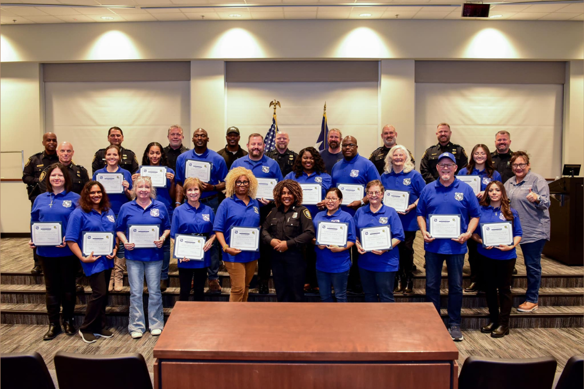 Fort Worth Police Celebrate Citizens Police Academy Graduates, Embrace