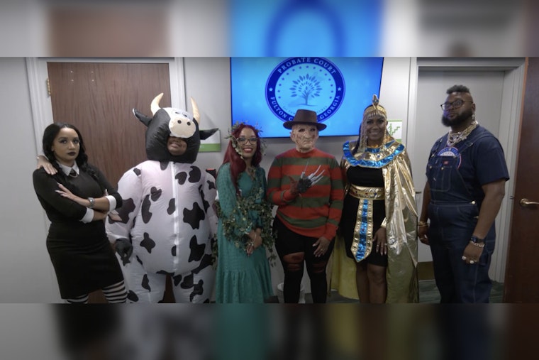 Fulton County Probate Court Hosts Halloween Costume Wedding Ceremony