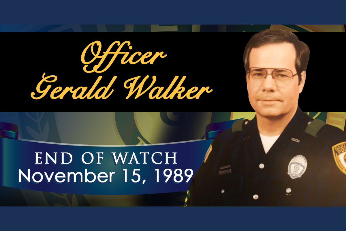 Garland Police Department Honors Fallen Officer Gerald Walker on 35th
