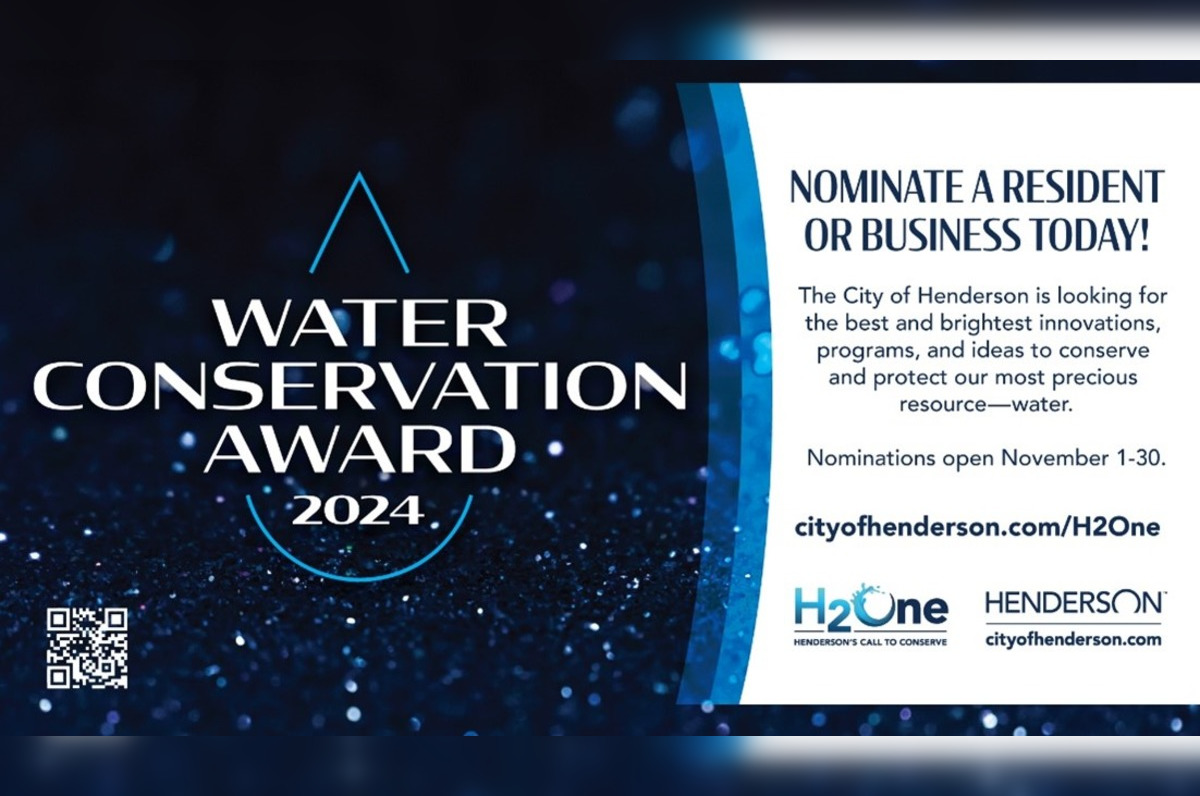 Henderson Seeks Nominees for Annual Water Conservation Award