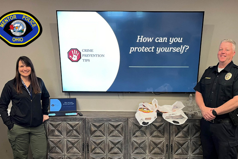 Mentor Police Department Hosts "Preventing Senior Scams" Seminar at