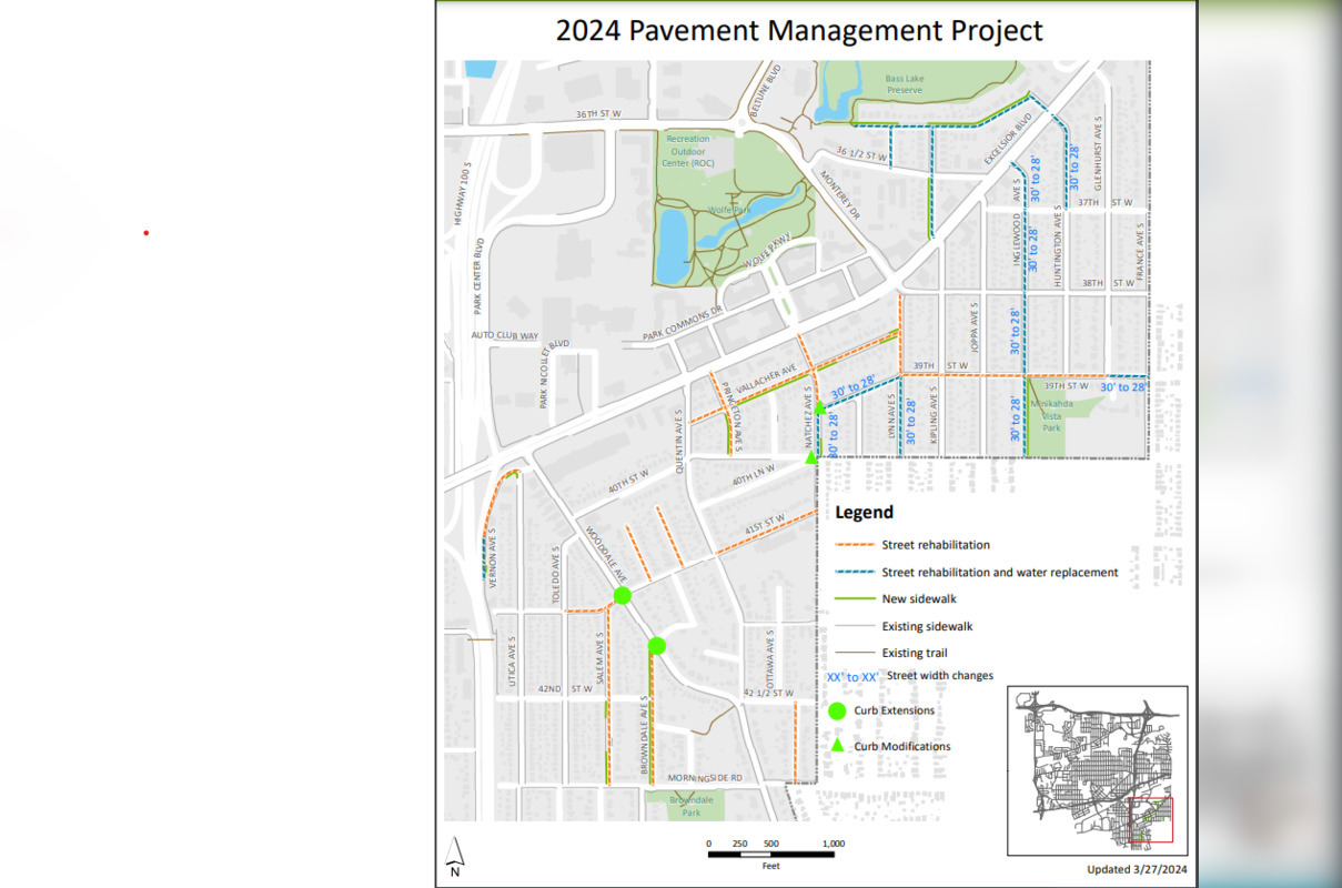 St. Louis Park Sees Completion of Phases 1-3 in Pavement Project,