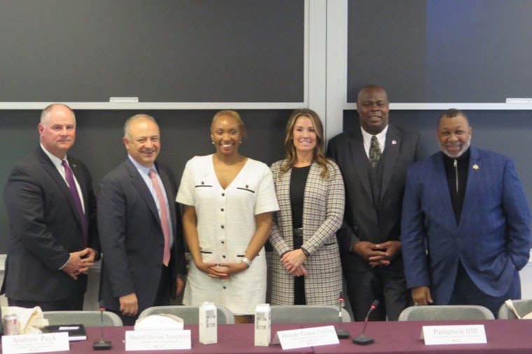 Suffolk County Sheriff Steven W Tompkins Speaks at Boston College