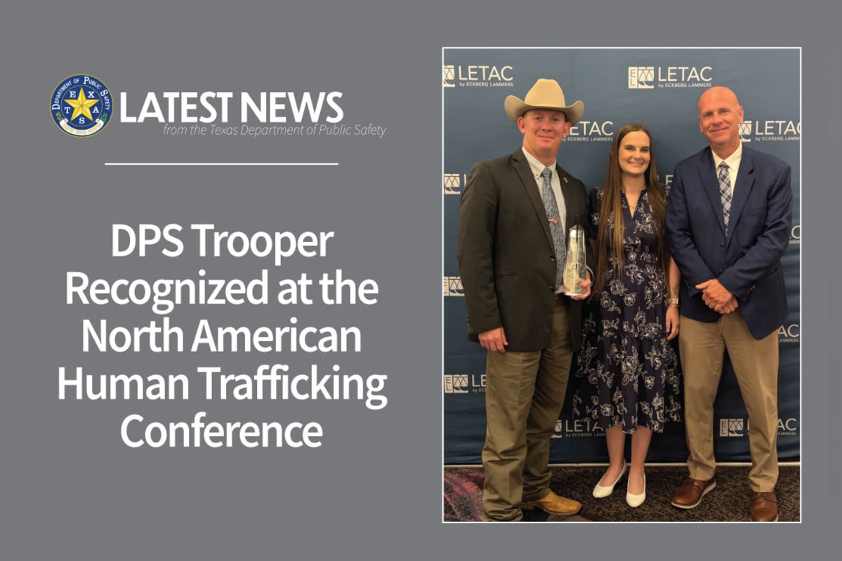 Texas DPS Trooper Honored with "Be the One" Award at Las Vegas Human