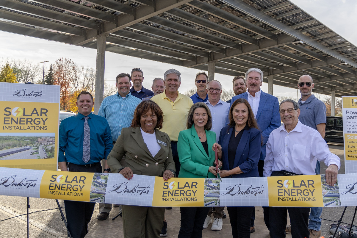 West St. Paul Unveils New Solar Carports in Dakota County's Renewable