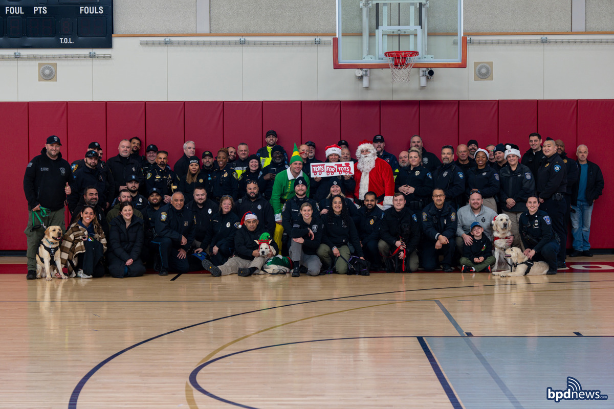 Boston Police Lead Multi-Agency "Toys for Tots" Convoy to Gift