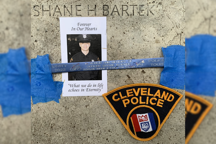 Cleveland Police Pay Tribute to Fallen Officer Shane H. Bartek on