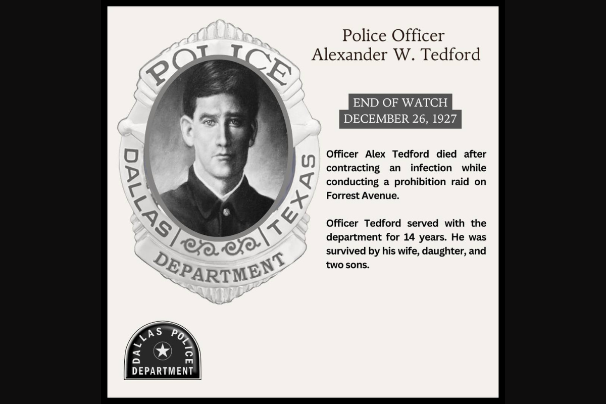 Dallas Police Department Mourns the Loss of Veteran Officer Alexander