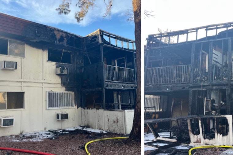 Deadly Apartment Fire Near Harry Reid Airport, 9 Displaced, Pets