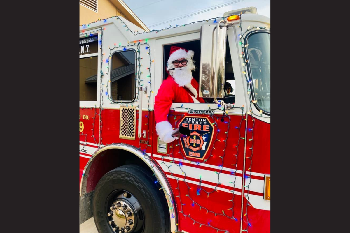 Denton County Welcomes Holiday Season with Fire Truck Santa Tour
