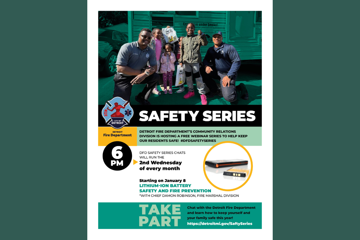 Detroit Fire Department Announces Monthly Safety Webinars to Boost