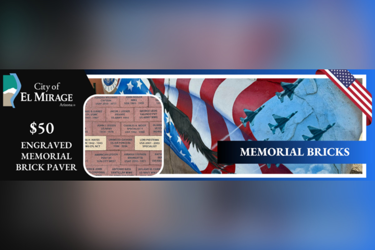 El Mirage Honors Veterans with Personalized Brick Pavers Program to