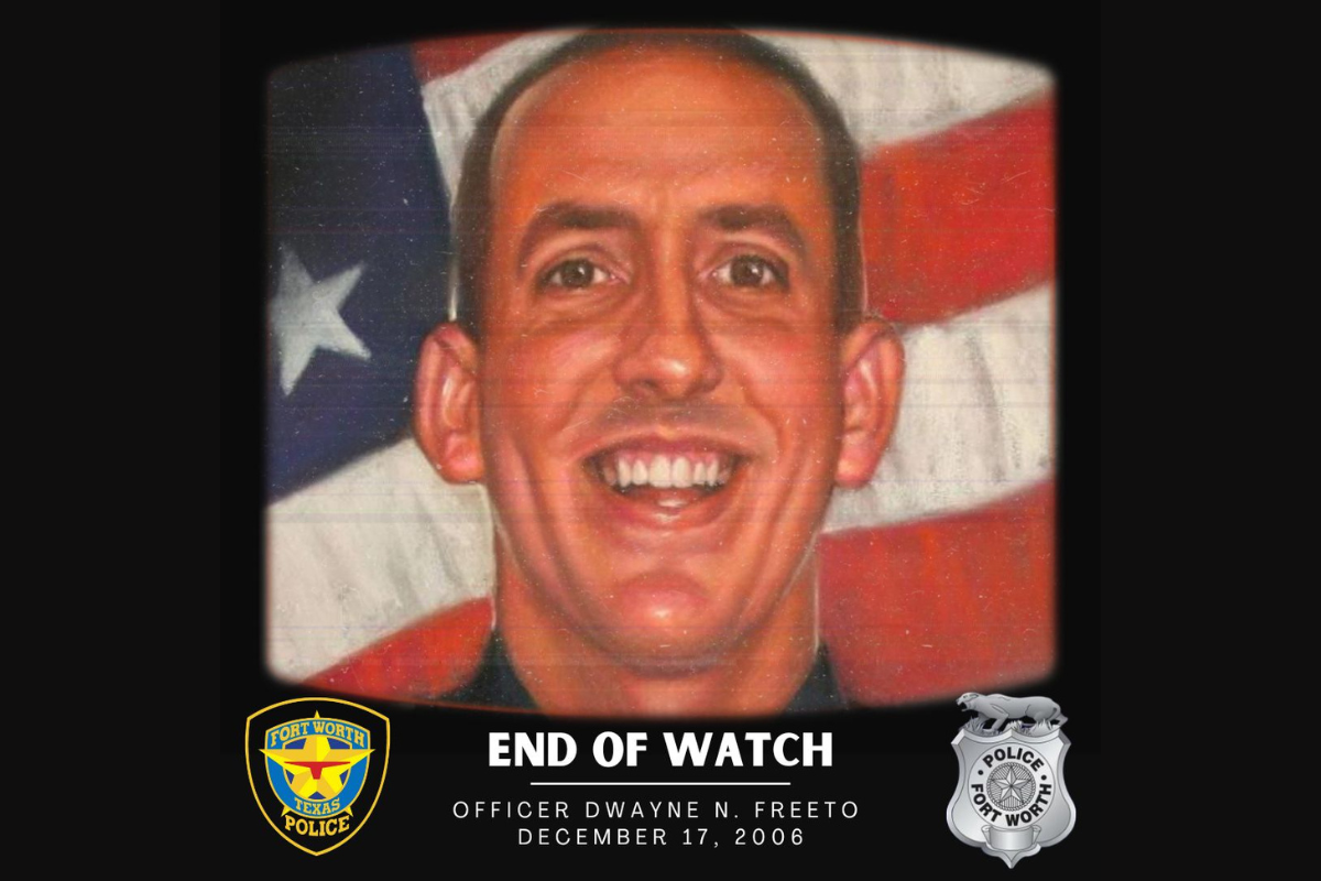 Fort Worth Police Department Remembers Fallen Officer Dwayne N. Freeto