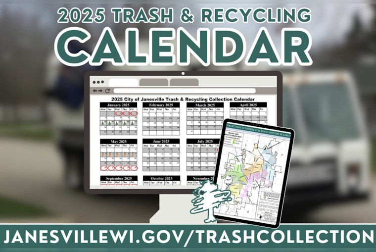 Janesville Releases 2025 Waste Management Calendar with Updated Trash