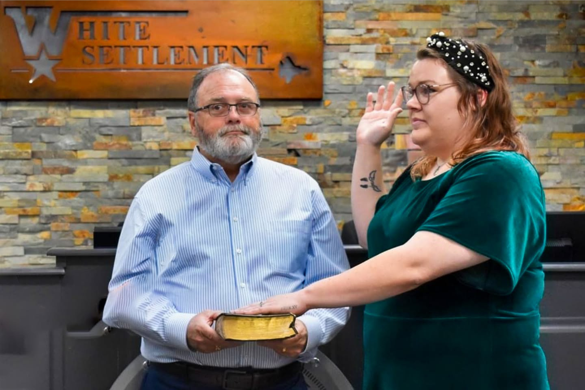 Kandace Espinosa Sworn in as White Settlement City Councilmember;