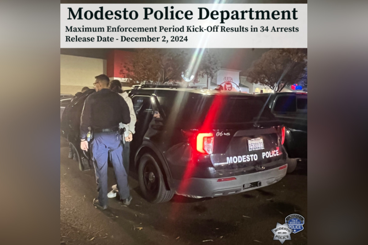 Modesto Police Arrest 34 for Organized Retail Theft During Black