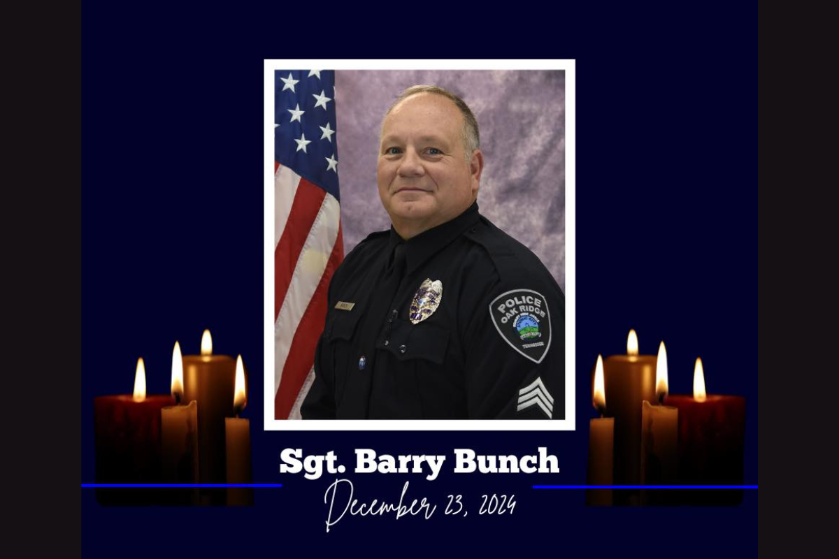 Oak Ridge Police Department Mourns Passing of Sergeant Barry Bunch