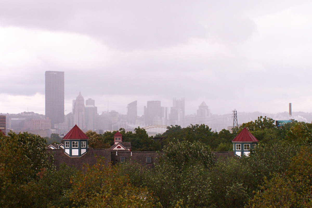 Pittsburgh Weather Rollercoaster, Rainfall and Temperature Plunge