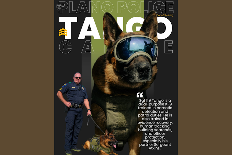 Plano PD Celebrates Four-Legged Hero: K9 Tango Enhances Local Law