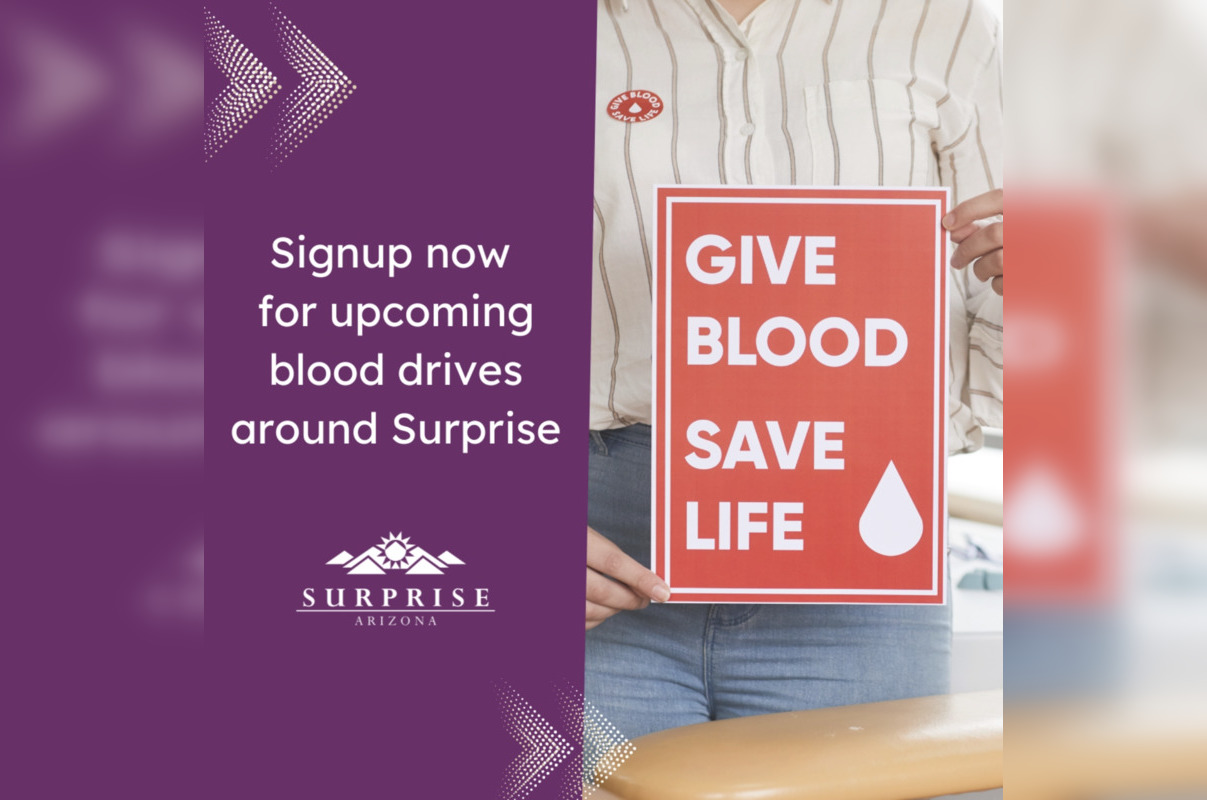 Surprise Partners with Vitalant for Lifesaving Blood Drives, Offering