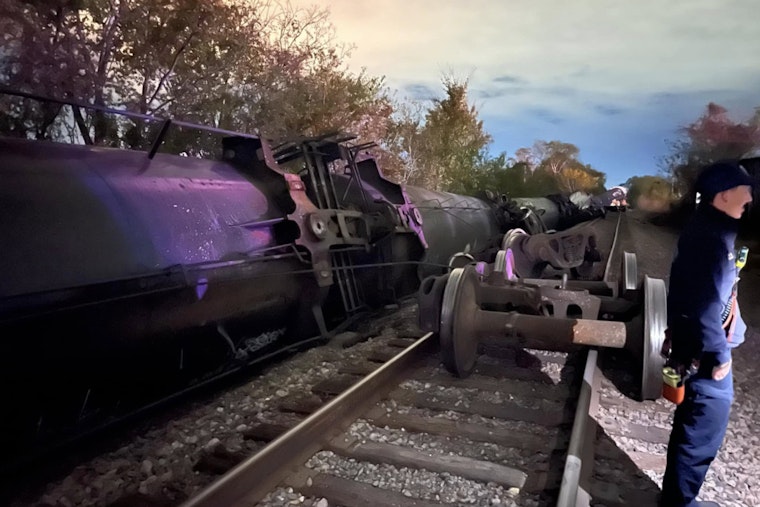 Train Collision in East Harris County Causes Box Car Derailment, No