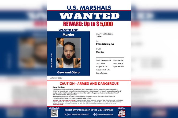 U.S. Marshals Offer $5,000 for Info on Suspect Accused of Murdering