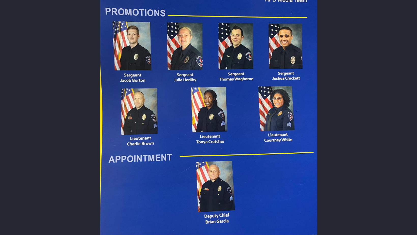 Arlington Police Department Honors Eight Officers with Promotions in
