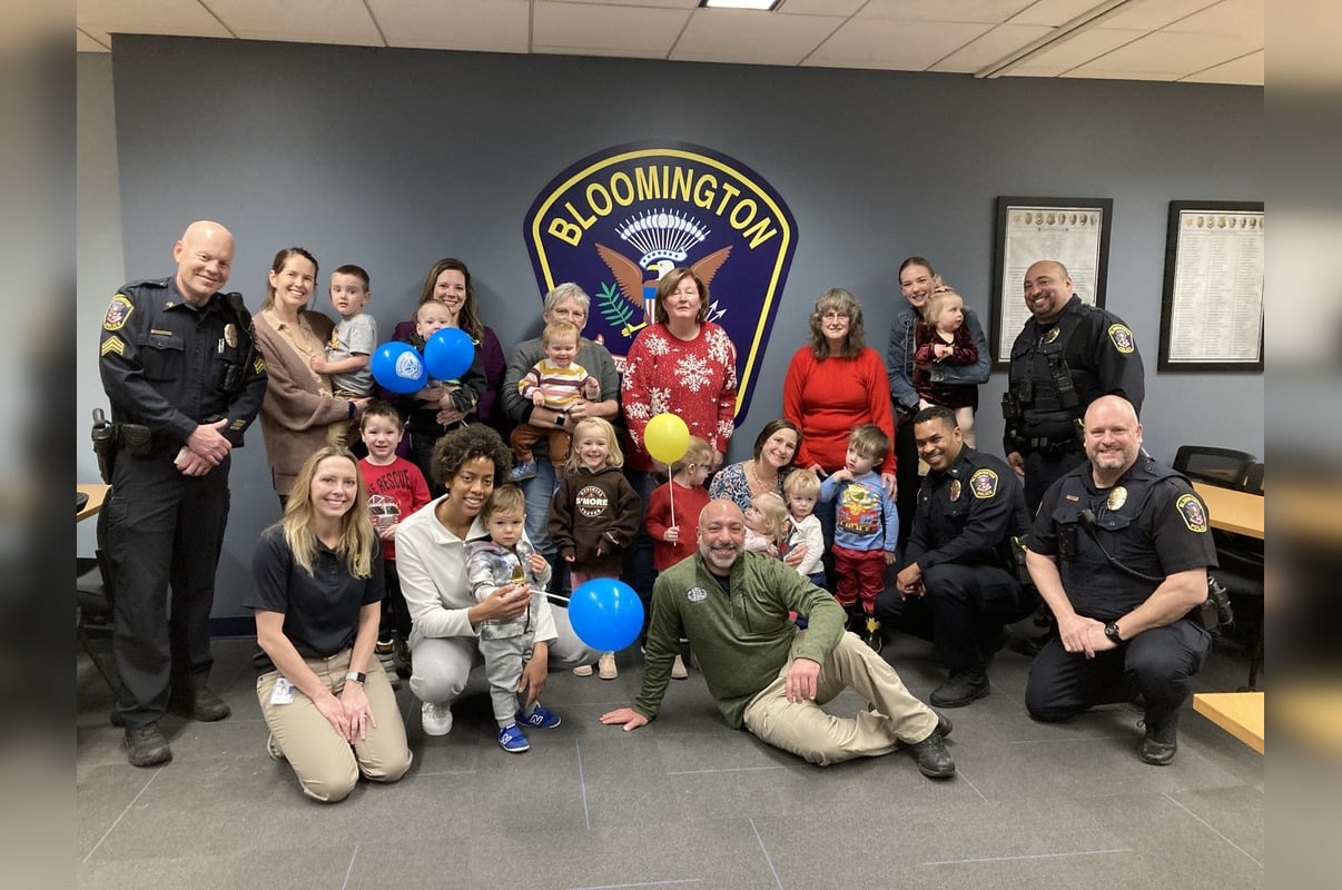 Bloomington Police Share Valentine's Day Cheer with Community