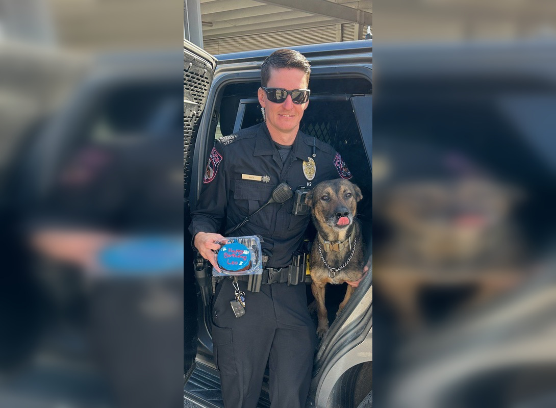 Cedar Park Police Department Honors K9 Leo With Birthday Celebration