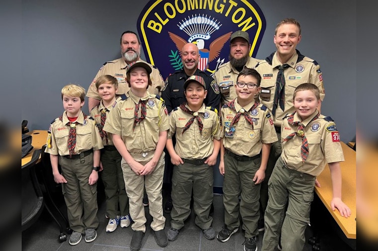 Cub Scouts of Pack 374 Engage Bloomington PD, Embark on Civic Learning