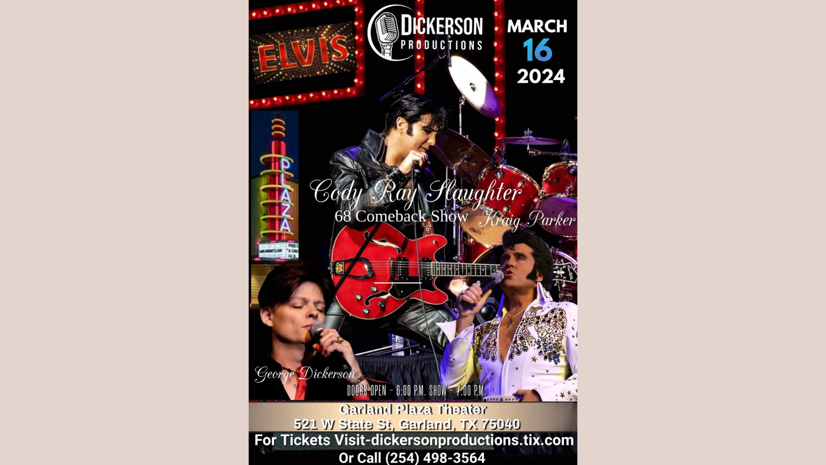 Elvis Tribute Artists to Ignite Nostalgia at 68 Comeback Special in
