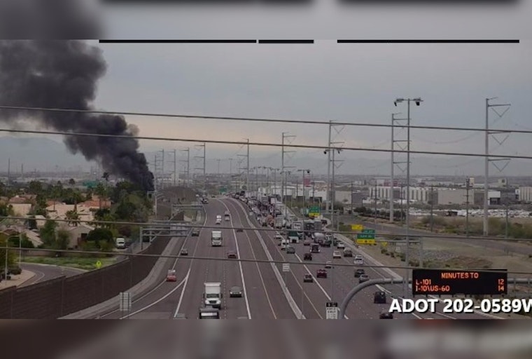 Fatal Collision Between Semi-Truck and Car Closes Loop 202 South