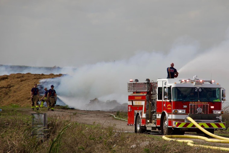 Firefighters Battle Fierce Brush Fire in Palm Beach County, Residents