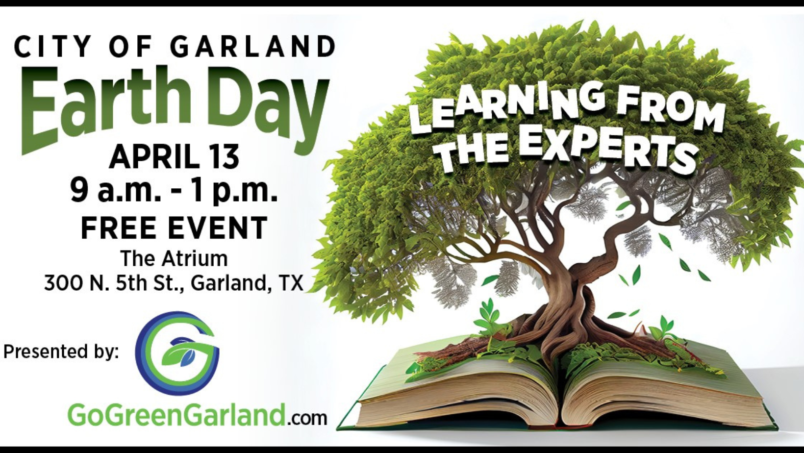 Garland Invites Community to Free Earth Day Celebration with