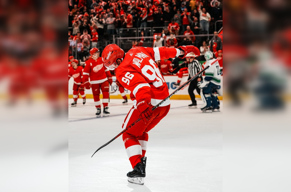 Jake Walman's Overtime Heroics Lift Detroit Red Wings Over Vancouver