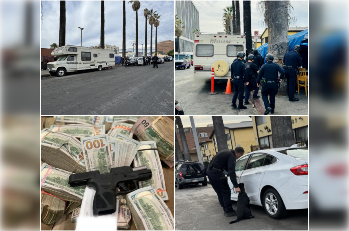 LAPD Cracks Down on Drug Operations Hidden Within Homeless Camp,