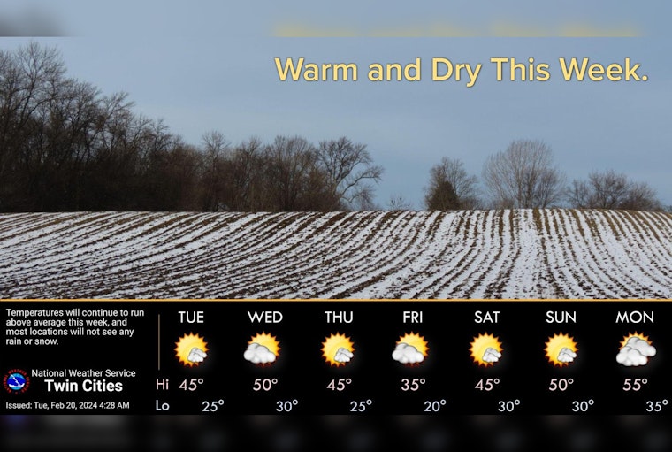 Minneapolis to Enjoy a Week of Pleasant Sunshine and Moderate