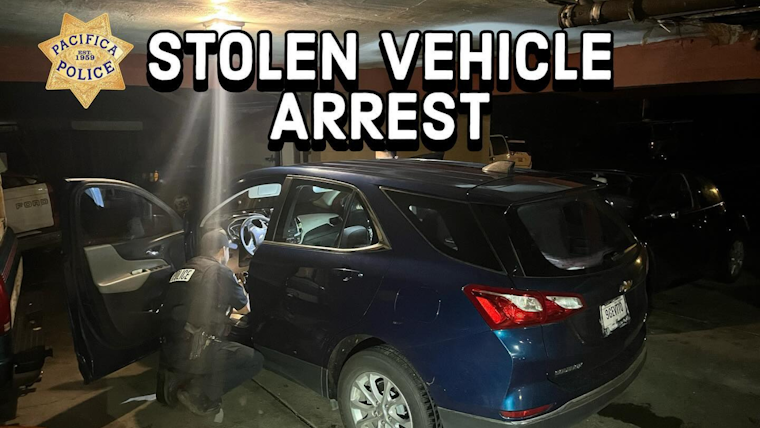 Pacifica Police Nab Suspect in Stolen Vehicle From Burlingame
