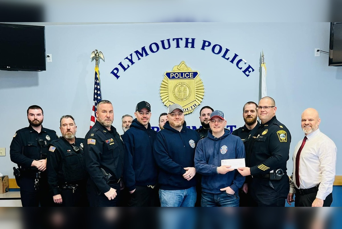 Plymouth Police Officers Donate Over $1K to Boost Law Enforcement