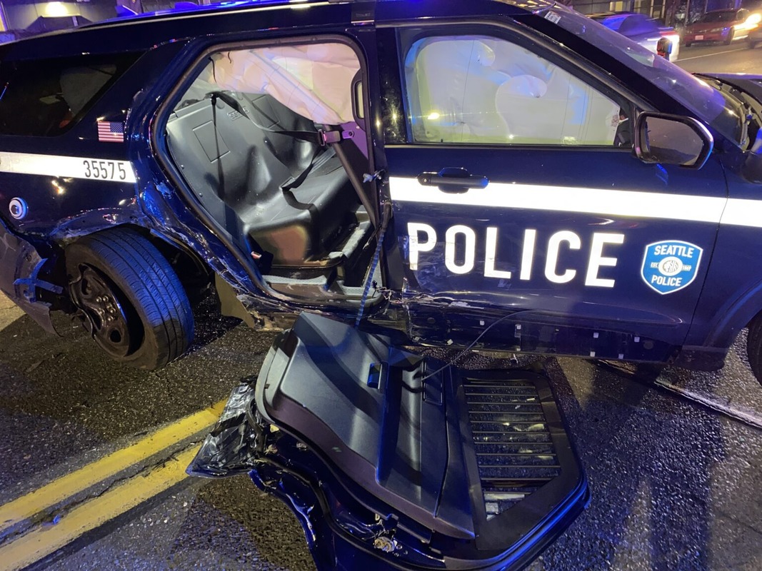 Seattle Officer Dodges Serious Injury as DUI Suspect Slams Into Patrol