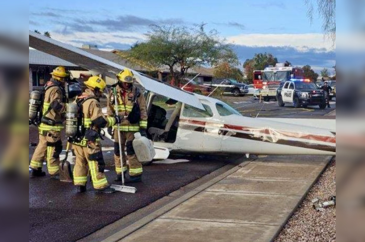 Small Plane Forced to Emergency Land on Goodyear Street Raises