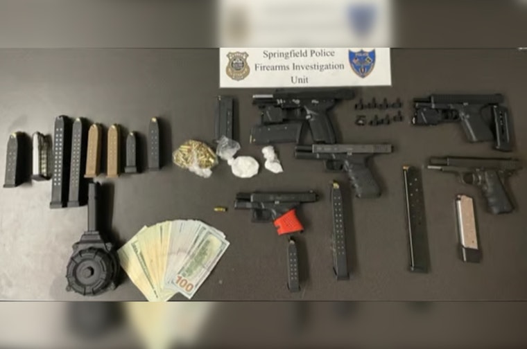Springfield Police Seize Machine Guns and Illegal Weapons, Three