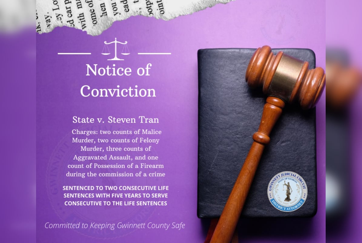 Steven Tran Sentenced to Life Without Parole for Double Murder During