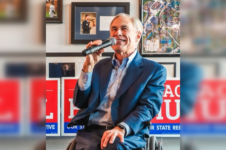 Texas Governor Abbott Holds Border Control Press Conference in Eagle