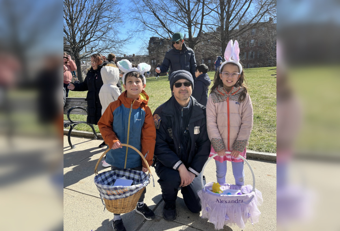 Boston Police Department Hosts Festive Easter Egg Hunt at Historic