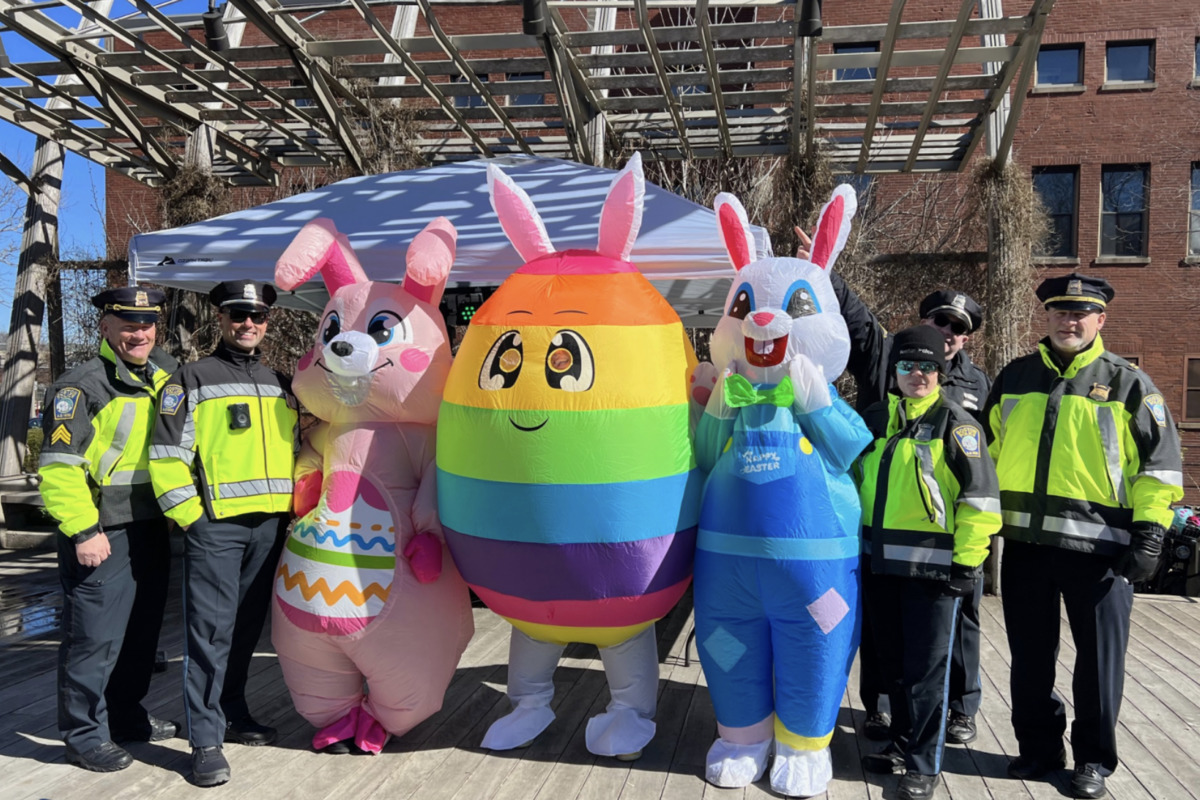 Boston Police Swap Badges for Baskets: Brightening Easter in Brighton